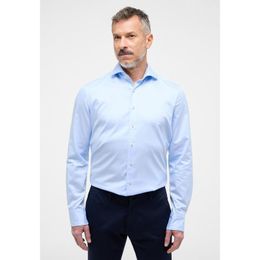 Eterna Herren Langarmhemd &raquo;SLIM FIT&laquo; EASY IRON (b&uuml;gelleicht) blau 43, Normalgr&ouml;&szlig;en