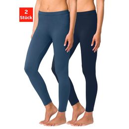 Vivance Active Damen Vivance active Leggings mit Gummibund, Loungewear blau 32/34, N-Gr