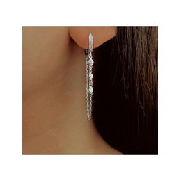 Eclat d'Argent Silber-Creolen mit Edelsteinen - 74% | Schmuck