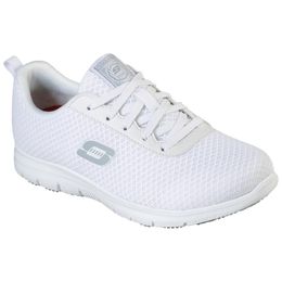 Skechers Damen Berufsschuh &raquo;Ghenter-Bronaugh Schn&uuml;rschuh&laquo; Schn&uuml;rschuh f&uuml;r Gastronomie mit Memory Foam Innensohle wei&szlig; 36