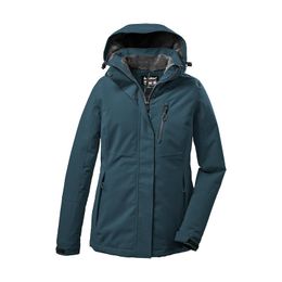 Killtec Damen Outdoorjacke &raquo;KOW 140 WMN JCKT&laquo; Wasserdichte Damenjacke, atmungsaktiv, abnehmbare Kapuze blau 46