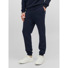 Jack & Jones Jack & Jones Herren Sweathose &raquo;JPSTGORDON mit Kordelzug und Komfortbund&laquo; unifarben, modisch, regular fit, Sweatware blau L, N-Gr
