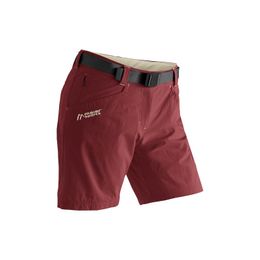 Maier Sports Damen Funktionsshorts &raquo;Lulaka Shorts&laquo; Damen Shorts, kurze Wanderhose, Outdoorhose mit 4 Taschen, Regular Fit rot 38, Normalgr&ouml;&szlig;en