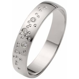 Firetti Unisex Trauring &raquo;Schmuck Geschenk Gold 375 Hochzeit Ehering "LIEBE" Sterne&laquo; Made in Germany, wahlweise mit oder ohne Brillanten wei&szlig;