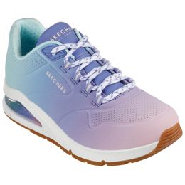 Skechers Damen Sneaker &raquo;UNO 2 OMBRE AWAY&laquo; in leuchtender Farbkombi, Freizeitschuh, Halbschuh, Schn&uuml;rschuh blau 36