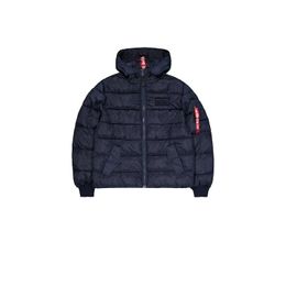 Alpha Industries Herren Winterjacke &raquo;Hooded Puffer Alpha FD&laquo; blau M