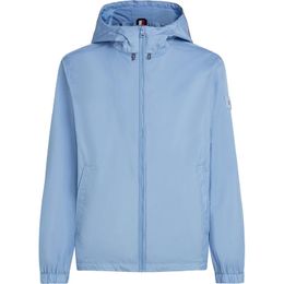 Tommy Hilfiger Herren Blouson &raquo;RWB HOODED JACKET&laquo; mit Kapuze Freizeitjacke, &Uuml;bergangsjacke elastische B&uuml;ndchen, wasserabweisend blau L