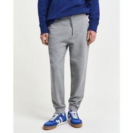 Gant Herren Sweathose &raquo;REG SHIELD SWEATPANTS&laquo; mit Logostickerei unterhalb des Bunds grau S, N-Gr