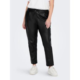 Only Carmakoma Damen Only CARMAKOMA Lederimitathose &raquo;CARGOLDTRASH LIFE EASY COATED PANT PNT&laquo; schwarz 48, L&auml;nge 32
