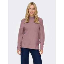 Only Damen Only Strickpullover &raquo;ONLNELI LS HIGHNECK RIB PULLOVER EX KNT&laquo; rosa XS