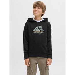 Jack & Jones Jack & Jones Junior Jungen Kapuzensweatshirt &raquo;JJSUN SWEAT HOOD JNR&laquo; schwarz 140