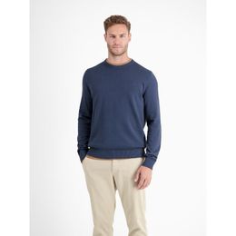 Lerros Herren Lerros Strickpullover &raquo;Lerros Crewneck Strickpullover&laquo; Weicher Strick-Pullover, Rundhalsausschnitt, lange &Auml;rmel, pflegeleicht blau XL