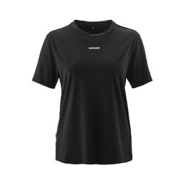 Gonso Damen Rundhalsshirt &raquo;OffBike T-Shirt W&laquo; Damen T-Shirt mit Logo, Off-Bike Shirt, K&ouml;rpernahe Passform schwarz 38