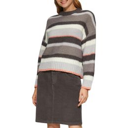 s.Oliver Damen s.Oliver Strickpullover mit Streifenmuster grau 40