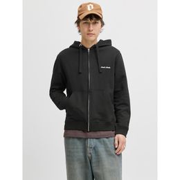 Jack & Jones Jack & Jones Herren Kapuzensweatshirt &raquo;JORNORREBRO EMB SWEAT ZIP HOOD NOOS&laquo;, mit Stickerei schwarz XS