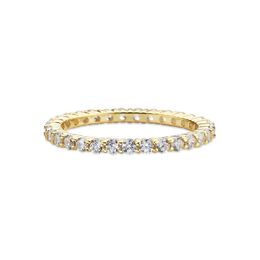 Bruno Banani Damen Fingerring &raquo;Schmuck Geschenk Silber 925 Damenring Memoire&laquo; mit Zirkonia (synth.) gold