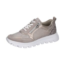 Waldl&auml;ufer Waldl&auml;ufer Damen Plateausneaker &raquo;H-AJALA&laquo; , Halbschuh, Schn&uuml;rschuh, Freizeitschuh mit Kontrastbes&auml;tzen, Weite H gold 4,5 (37,5)