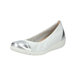 Caprice Damen Ballerina &raquo; Ballerinas Leder&laquo; silber 36