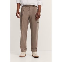 Bugatti Herren Bugatti Cargohose &raquo;Cozy Times&laquo; Tapered Fit mit Soft Touch beige 35, L&auml;nge 30
