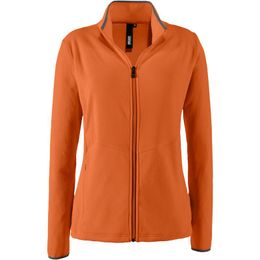 DEPROC Active Damen DEPROC Active Fleecejacke &raquo;DECORAH II WOMEN&laquo; weiche Fleecejacke in traditioneller Optik orange 36/38 (M)