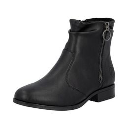 Rieker Damen Stiefelette Boots, Blockabsatz, mit Innenrei&szlig;verschluss schwarz 36