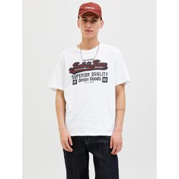 Jack & Jones Jack & Jones Herren Rundhalsshirt &raquo;JJELOGO TEE SS O-NECK 2 COL AW25 SN&laquo; wei&szlig; XS
