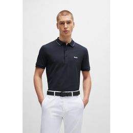 BOSS Green Herren BOSS Green Poloshirt &raquo;Paule&laquo; mit Polokragen blau L