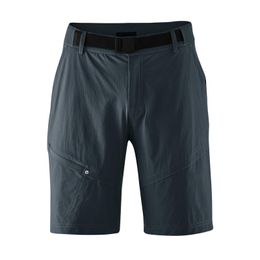 Gonso Herren Fahrradhose &raquo;Arico Basic&laquo; kurze Herren Radhose mit Sitzpolster, wasserabweisend, inkl. G&uuml;rtel grau 4XL, Normalgr&ouml;&szlig;en
