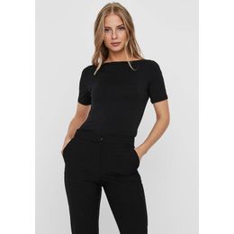 V&eacute;ro Moda Vero Moda Damen Kurzarmshirt &raquo;VMPANDA MODAL S/S TOP NOOS&laquo; schwarz M