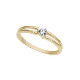 Firetti Damen Goldring &raquo;Schmuck Geschenk Gold 333 Vorsteckring, Verlobungsring&laquo; mit Zirkonia (synth.) wei&szlig;