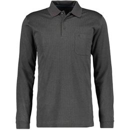 Ragman Herren Ragman Poloshirt grau S