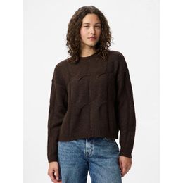 Pieces Damen Pieces Strickpullover &raquo;PCJENNA LS O-NECK CABLE KNIT NOOS BC&laquo; XXL