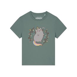 Watapparel Shirt 'Unicorn Cat' female Green size M
