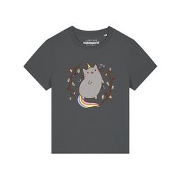 Watapparel Shirt 'Unicorn Cat' female Grey size M