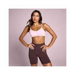 Myprotein MP Damen Tempo Nahtlos Gerafft Front Sport-BH - Blush - XL