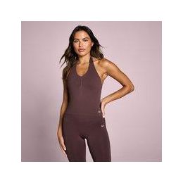 Myprotein MP Damen Tempo Nahtlos Neckholder Top - Fudge - XXL