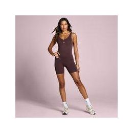 Myprotein MP Damen Tempo Nahtlos Shorts Bodysuit - Fudge - XXL