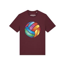 Watapparel Shirt 'Volleyball in Watercolor' male Red size M