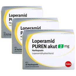 Loperamid Puren akut 2 mg Hartkapseln 3 St