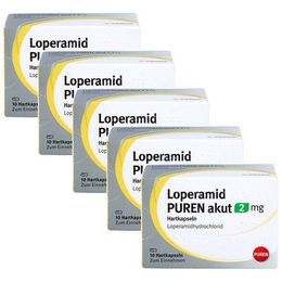 Loperamid Puren akut 2 mg Hartkapseln 5 St