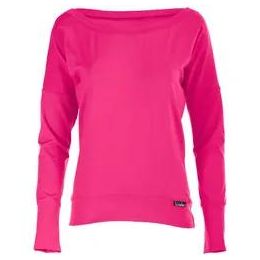 Oversize-Shirt WINSHAPE "Longsleeve WS2", Damen, Gr. XS, pink, 90% Baumwolle, 10% Elasthan, U-Boot-Ausschnitt, Shirts
