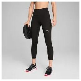 Trainingstights Puma "W TAD ESSENTIAL TIGHT - HW 7/8", Damen, Gr. S, N-Gr, schwarz (Puma schwarz), Interlock, Obermaterial: 85% Polyester, 15% Elasthan, schmal 7/8-L&auml;nge, Hosen, schmale Passform, f&uuml;r Fitness und sportliche Aktivit&auml;ten, 7/8-L&auml;nge