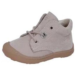 Lauflernschuh PEPINO BY Ricosta "CORY 50, WMS: Weit", Baby, Gr. 22, grau (kies), Leder, Schuhe Lauflernschuh, Schn&uuml;rschuh m. Weiten-Me&szlig;system, Leder, Gr&ouml;&szlig;enschablone zum Download