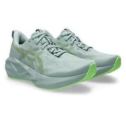 Laufschuh asics "NOVABLAST 5", Herren, Gr. 44,5, cold moss, light orange, Synthetik, Schuhe Laufschuh, mit Engineered Jacquard Mesh-Obermaterial, mit FF BLAST MAX Foam