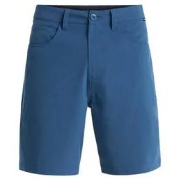 Badeshorts Quiksilver "Nelson Amph 18", Herren, Gr. 34L, US-Gr&ouml;&szlig;en, schwarz denim heather, Obermaterial: 96% Nylon, 4% Elasthan;, Badehosen Badeshorts