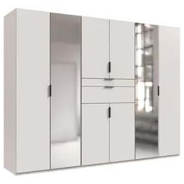 Dreht&uuml;renschrank wimex "Moldau Kleiderschrank mit Spiegel Schlafzimmerschrank", wei&szlig;, B:270cm H:208cm T:58cm, Holzwerkstoff, Schr&auml;nke, Dreht&uuml;renschrank