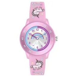 Quarzuhr Cool Time "The Cool Pink Unicorn", rosa, Armbanduhren, Kinder, Quarzuhr, Armbanduhr, Silikonarmband, Kinderuhr, M&auml;dchen, analog