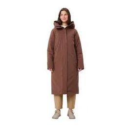 Wintermantel Vaude "WOMEN'S COREWAY COAT", Damen, Gr. 46, braun (tobacco), Web, Obermaterial: 100% Polyester. Futter: 100% Polyacryl. Wattierung: 100% Polyester, hoch geschlossener Ausschnitt, eingesetzt eingefasste Kante, M&auml;ntel Wintermantel, mit Fleecef&uuml;tterung, mit Kapuze, wasserabweisend