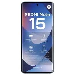 Xiaomi Smartphone "Redmi Note 15 6+128", Energieeffizienz: B (A-G), glacier blau, 128 GB, Mobiltelefone