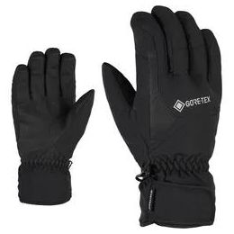 Skihandschuhe Ziener "GARWEN-Z GTX glove man", Damen, Gr. 7.5, schwarz, Obermaterial: 100% Polyester; Innenseite: 100% Polyester; Futter: 100% Polyester; Wattierung: 100% Polyester, Handschuhe
